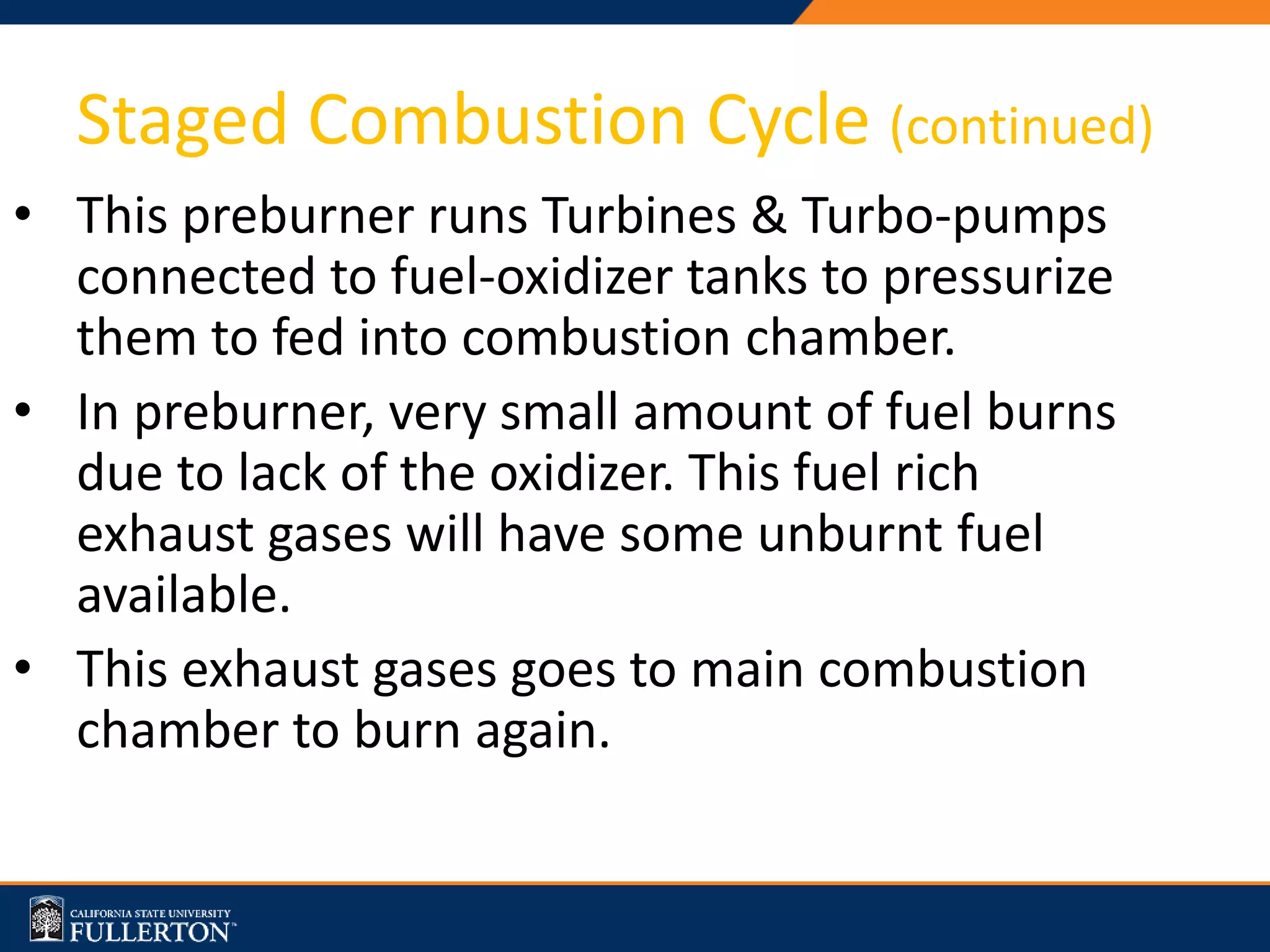 Staged combustion cycle (893282533) | PPTX