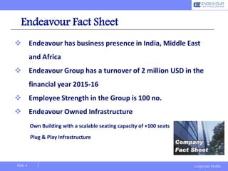 Endeavour-Corporate Profile | PPT