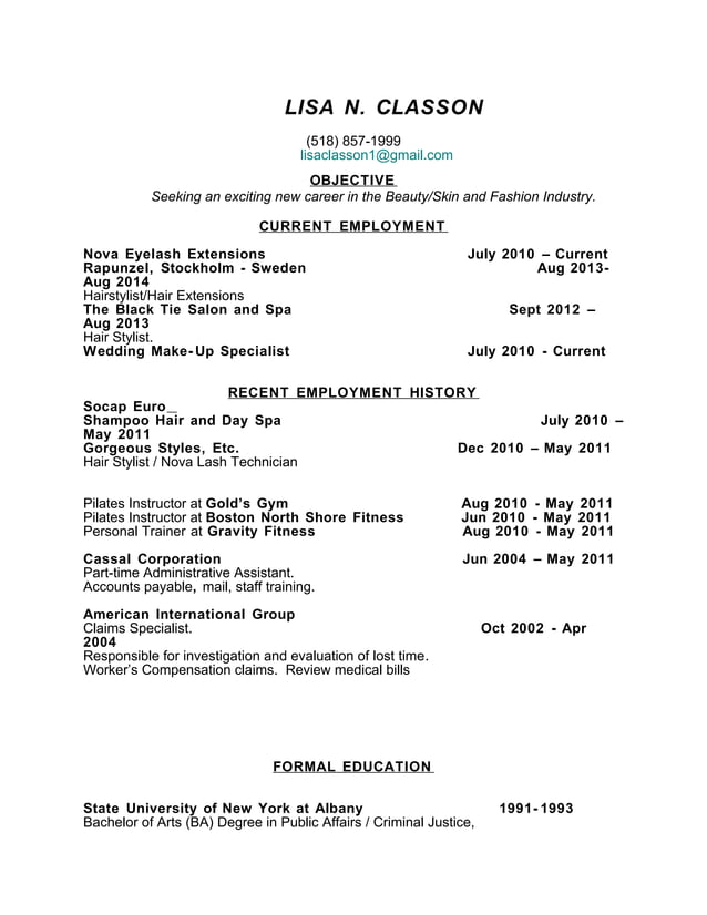 Lisa resume 2015 final April 16 | DOC