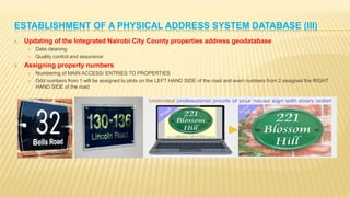 Establishment of a Physical Address System for Nairobi City County | PDF