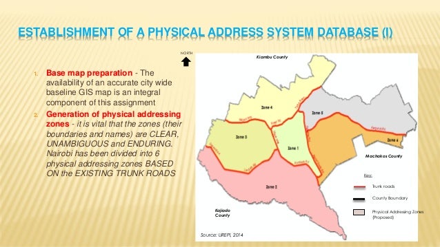 Establishment of a Physical Address System for Nairobi City County