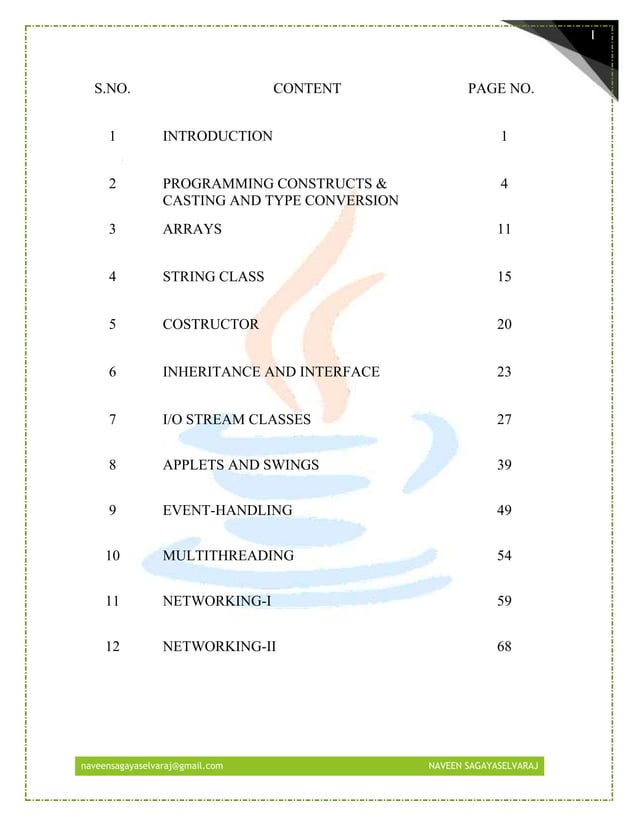 JavaProgrammingManual | PDF