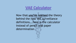 Ventilator-Associated Event (VAE2) | PPTX