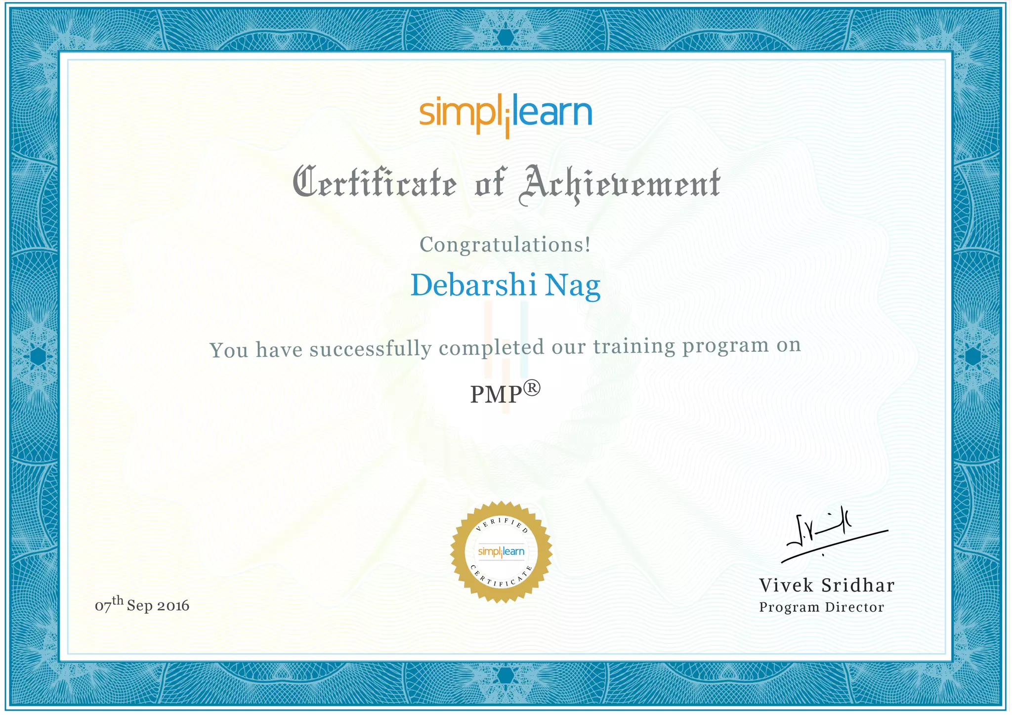 Certificate_PDU_Debarshi_Nag | PPT