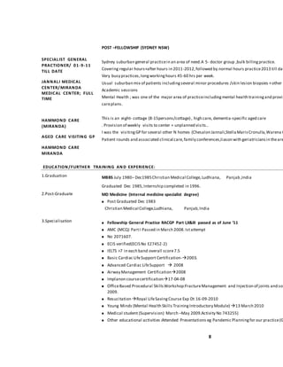 resume2-1 | DOCX | Blood Disorders | Diseases and Conditions