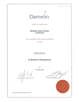 Damelin dip | PDF