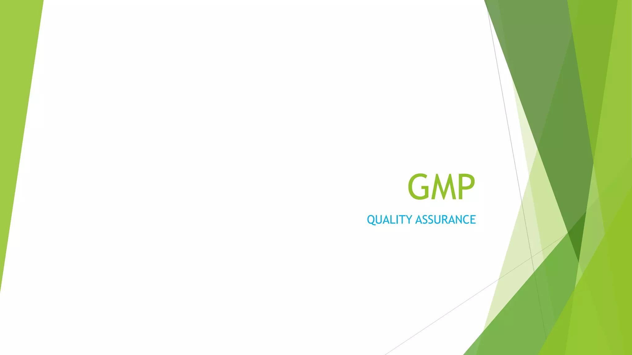 GMP-QA | PPT