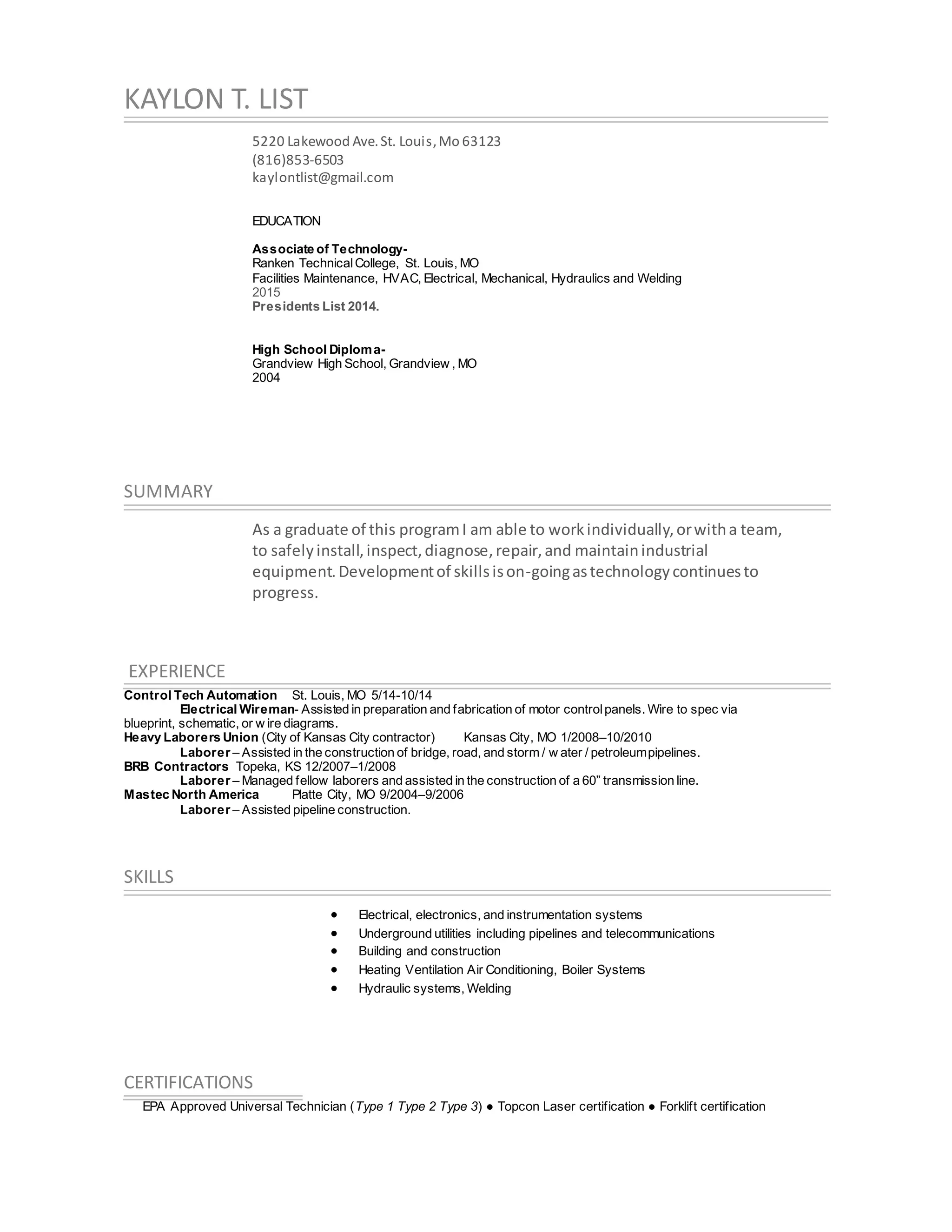 NEWEST SHORT RESUME!! | DOCX | Careers