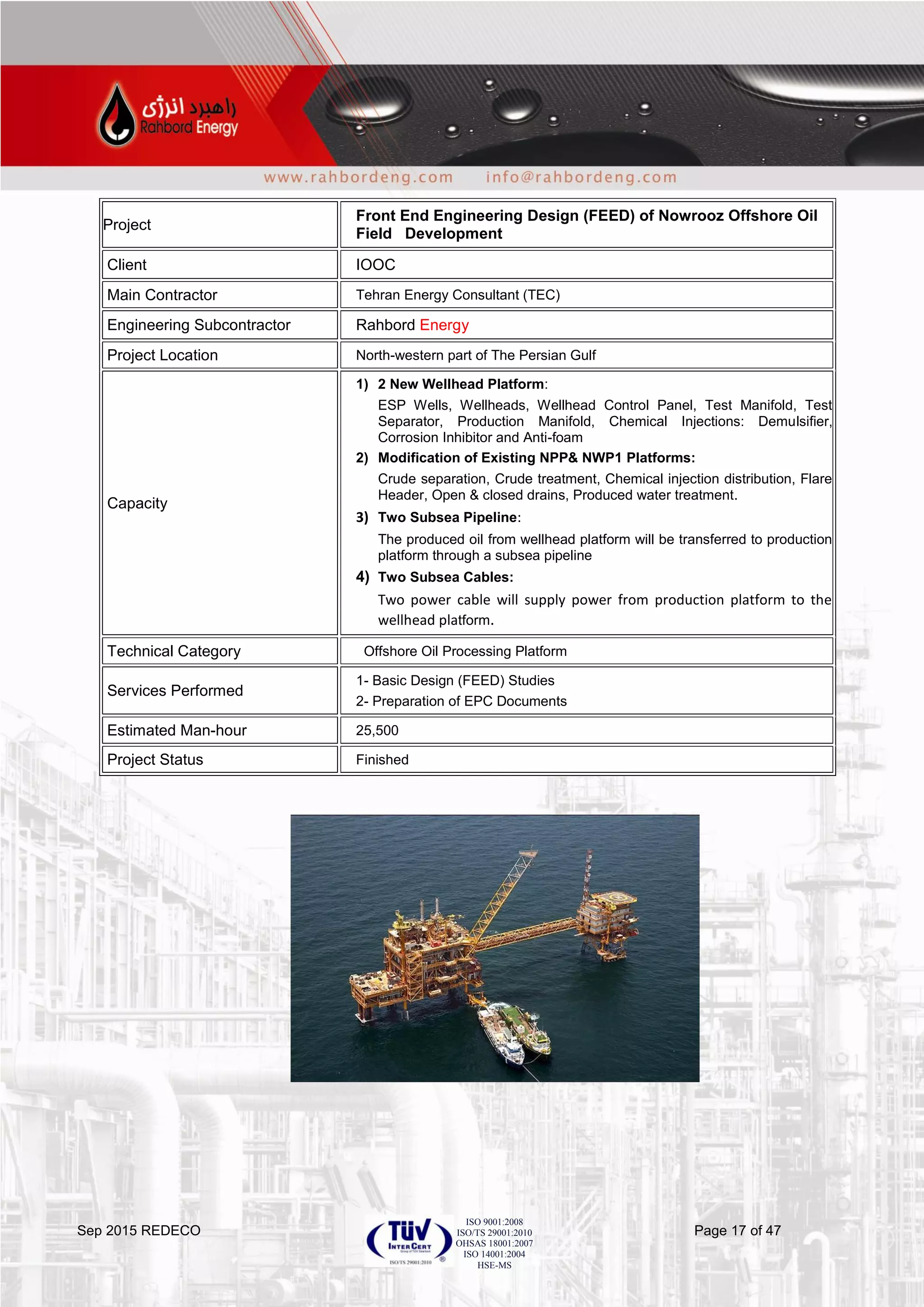 REDECO Profile 1394.11.21 Eng | PDF