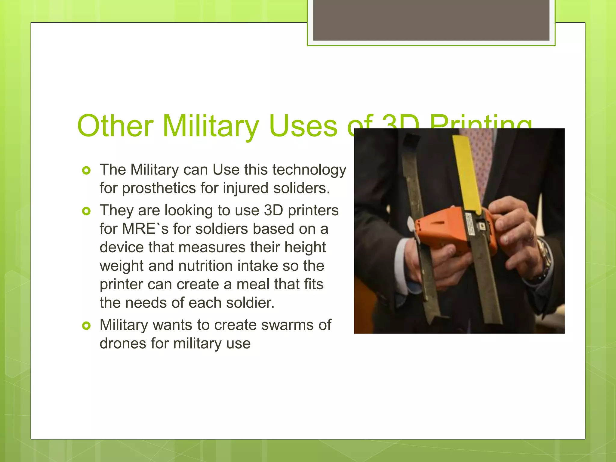 Ethics- 3D printing powerpoint final copy | PPT