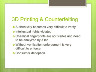 Ethics- 3D printing powerpoint final copy | PPT