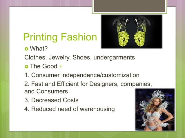 Ethics- 3D printing powerpoint final copy | PPT