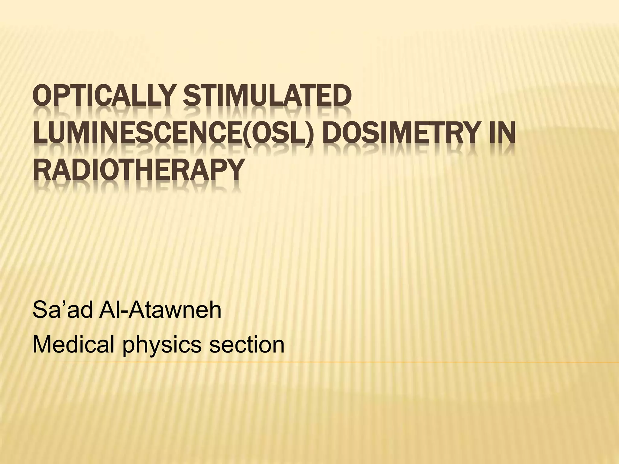 OSLD Prsentation | PPTX