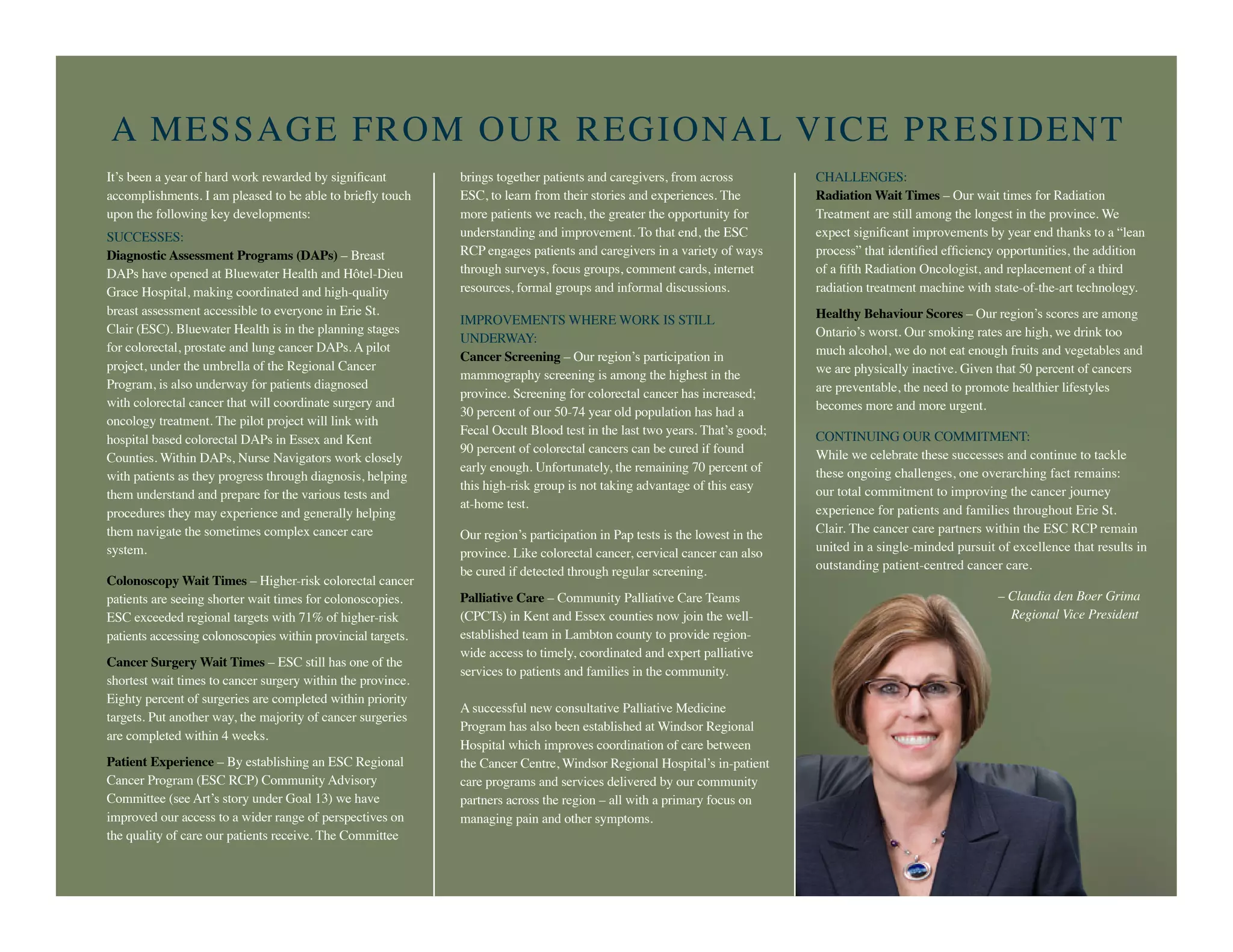 ESC RCP Strategic Plan 2011-2105 | PPT