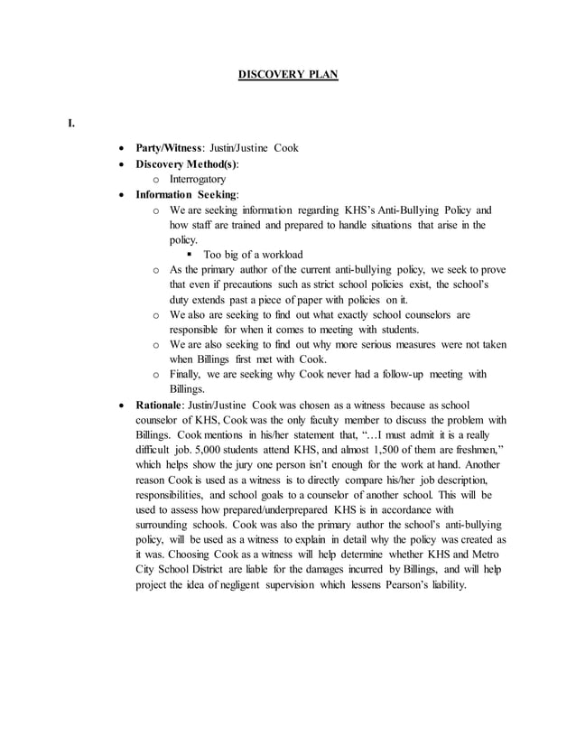 POLS 243 DISCOVERY PLAN | PDF