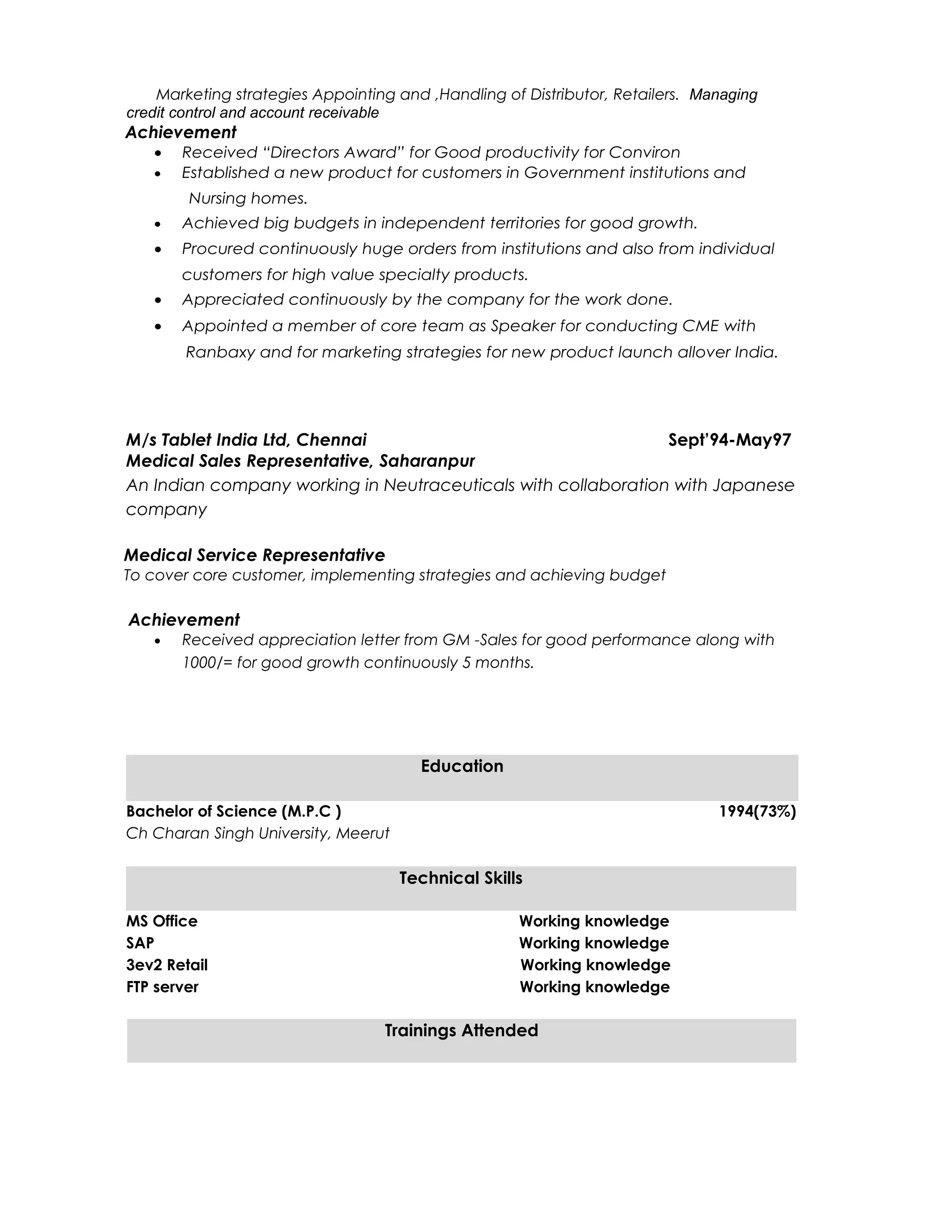 Mukesh Chawla Resume | DOC