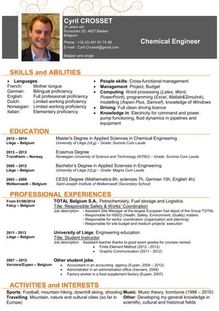 CV CROSSET Cyril | PDF | Civil Engineering Industry | Industries