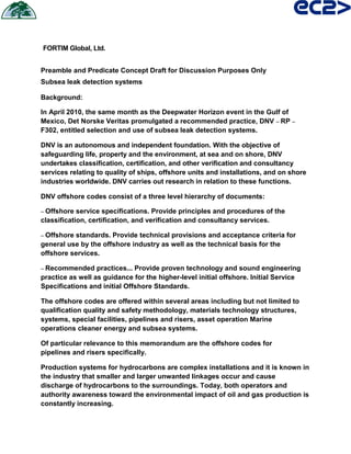 Subsea leak detection systems | PDF