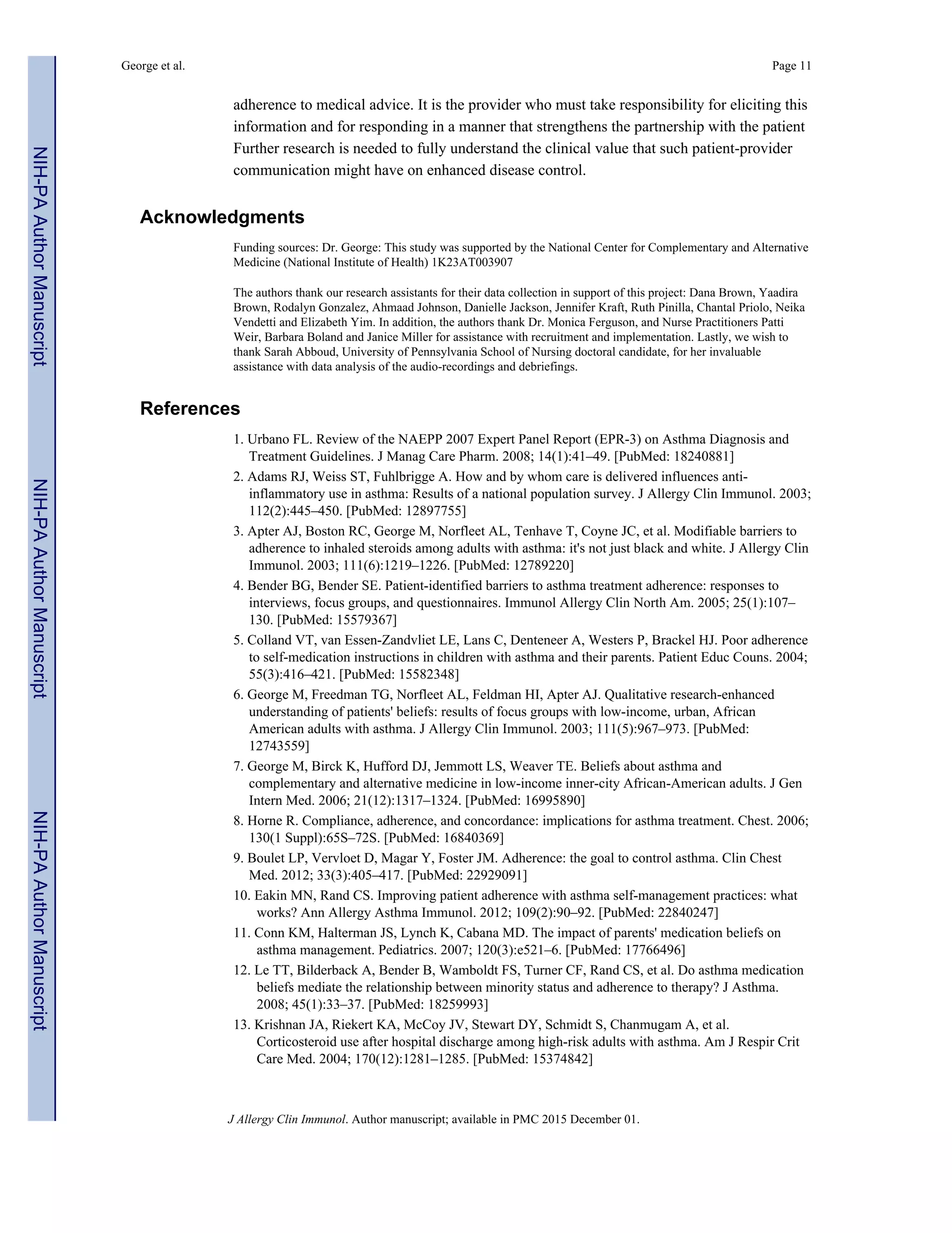 Inhaled Corticosteroid Beliefs | PDF