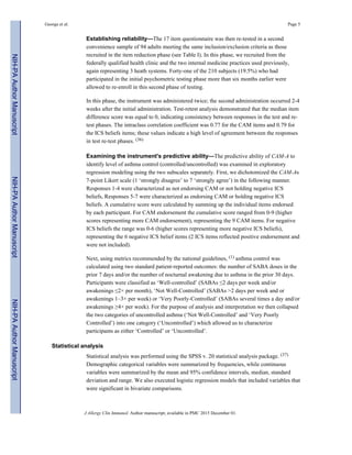 Inhaled Corticosteroid Beliefs | PDF