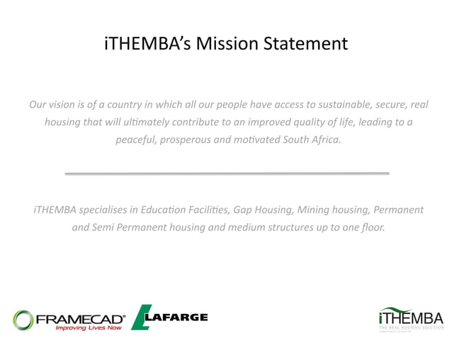 iTHEMBA PRESENTATION | PPT