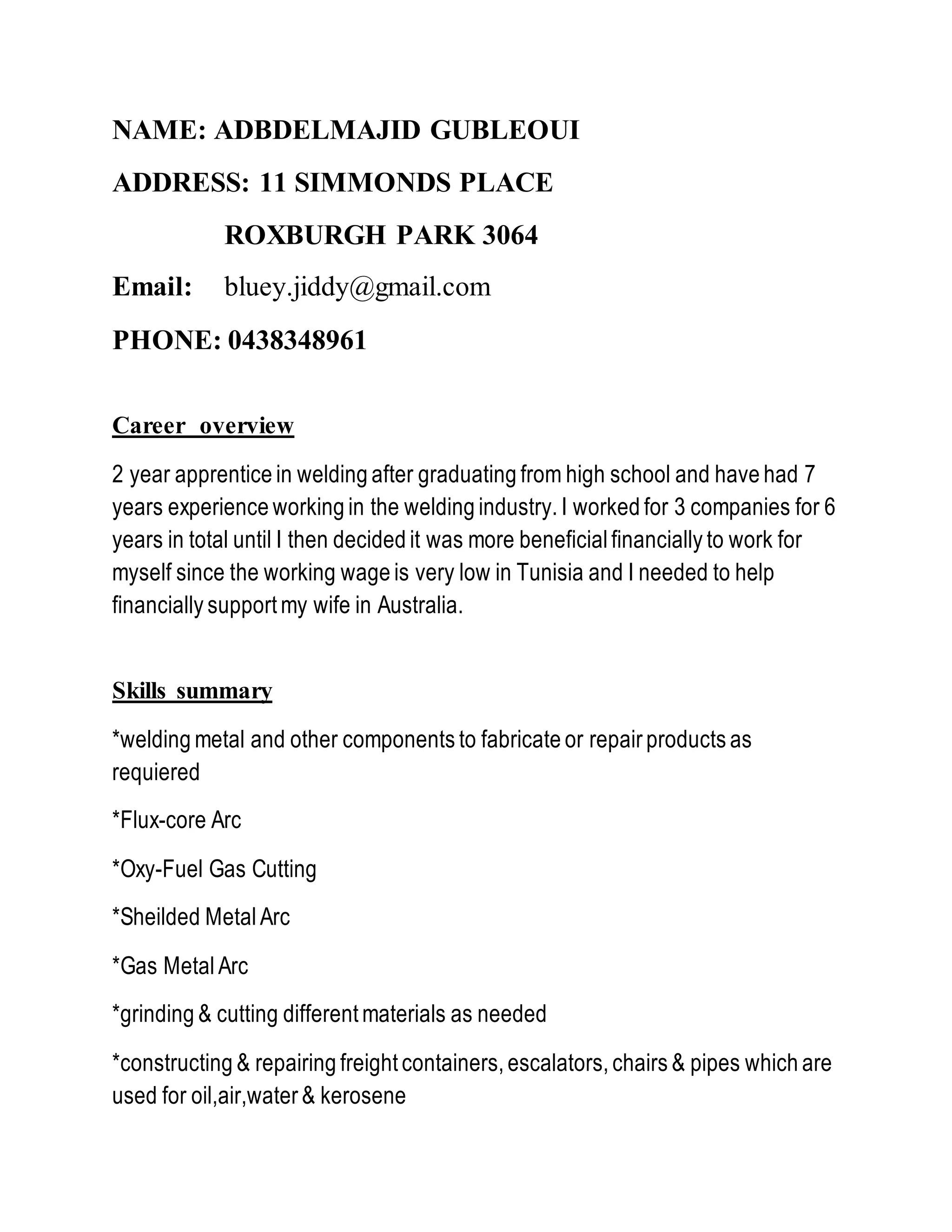 majid resume | DOCX | Business | Business and Finance