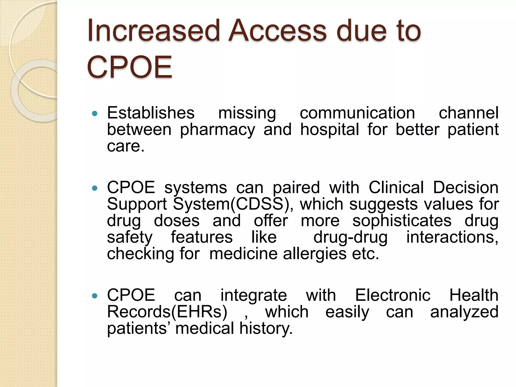 CPOE | PPTX