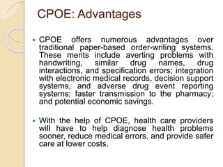 CPOE | PPTX