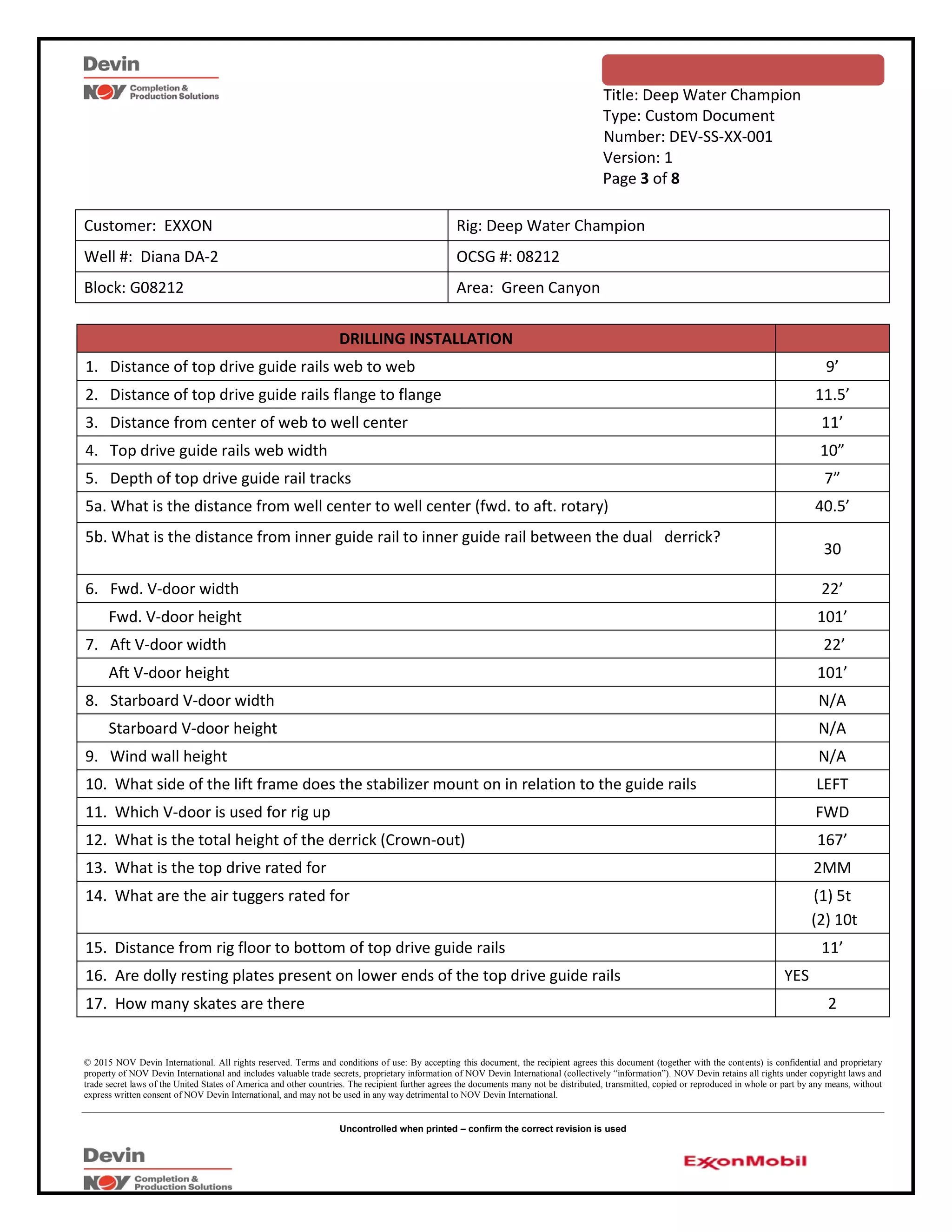 EXXON-Deepwater Champion EB946 | PDF