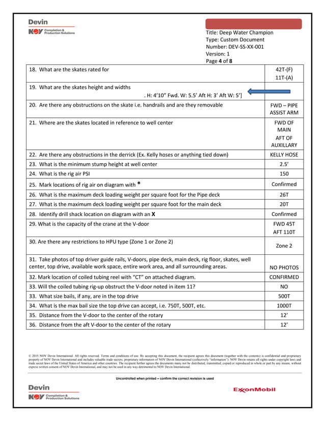 EXXON-Deepwater Champion EB946 | PDF