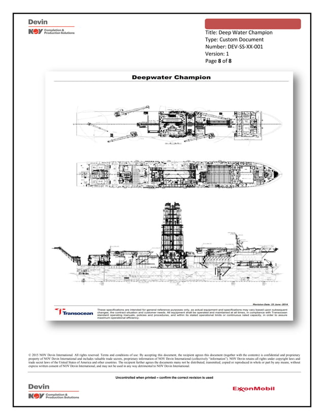 EXXON-Deepwater Champion EB946 | PDF