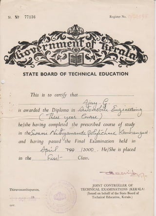 Diploma Certificate - Attested | PDF | Graduation | Personal ...