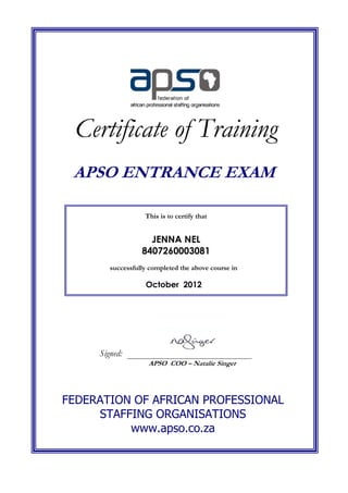 JENNA NEL | PDF | Education