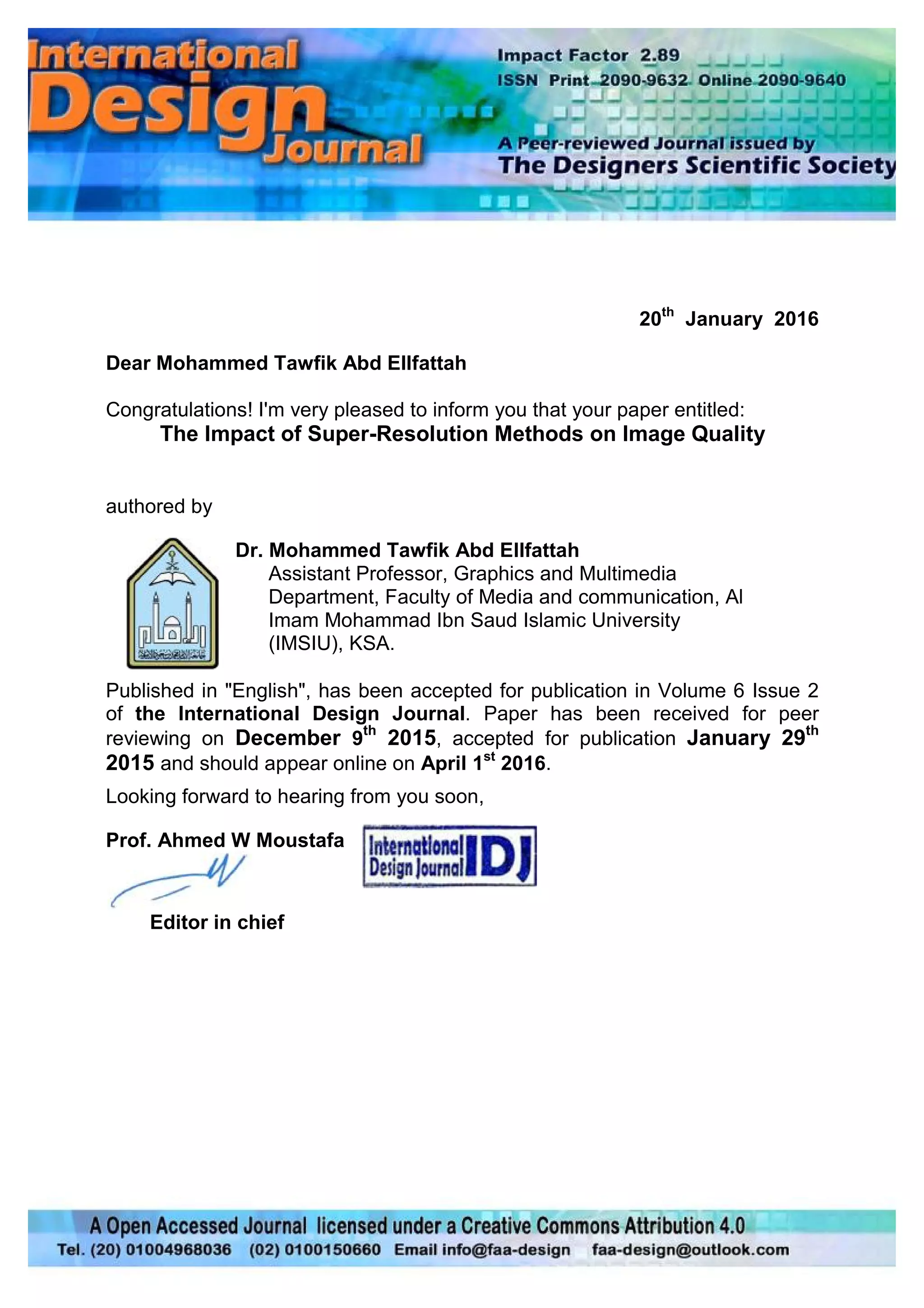 acceptance tawfik | PDF