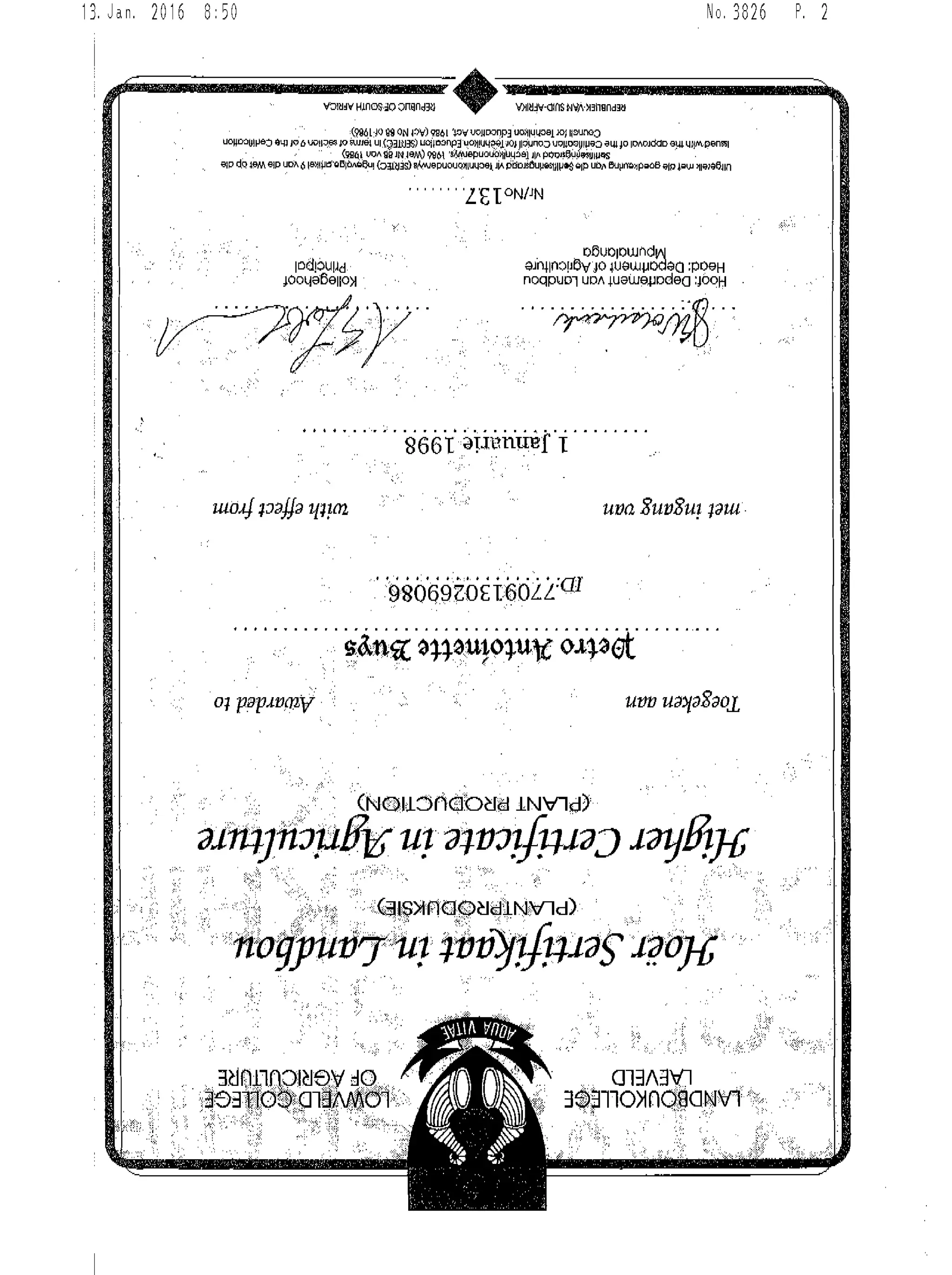 matric and Senior certificate.PDF