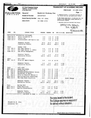 cal state long beach transcript | PDF