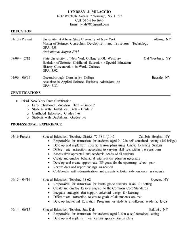 Milaccio.L_Resume | PDF
