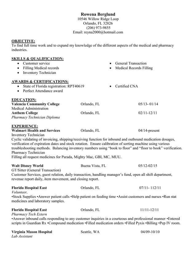 Rowena Berglund-PT | PDF