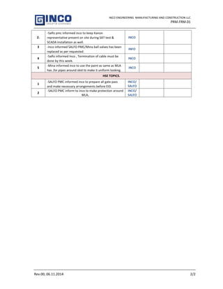 Minutes of Meeting-39Weekly Progress Meeting | PDF