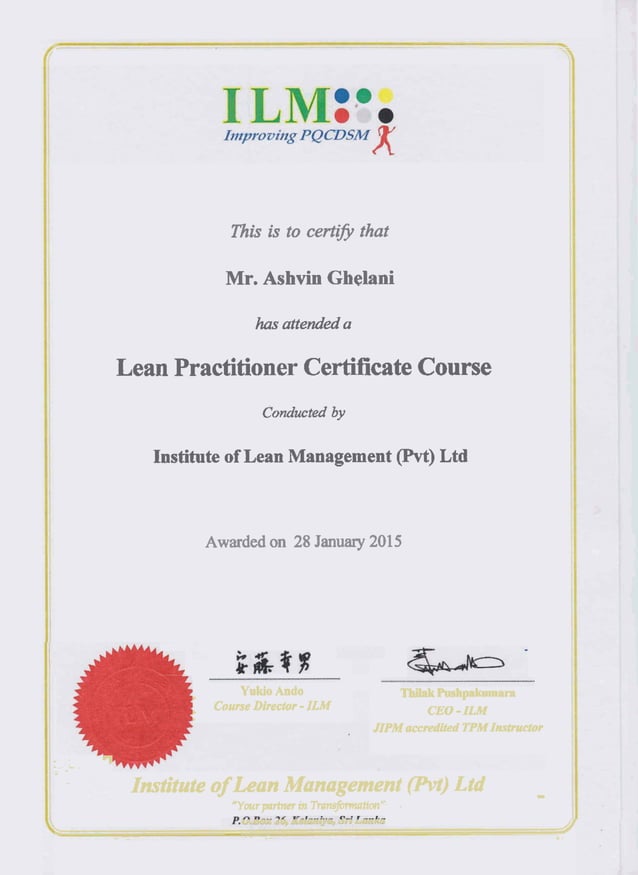 ILM Certificate | PDF