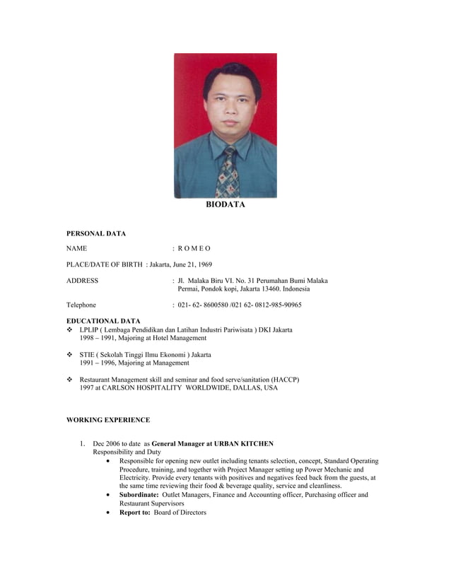 BIODATA | DOC