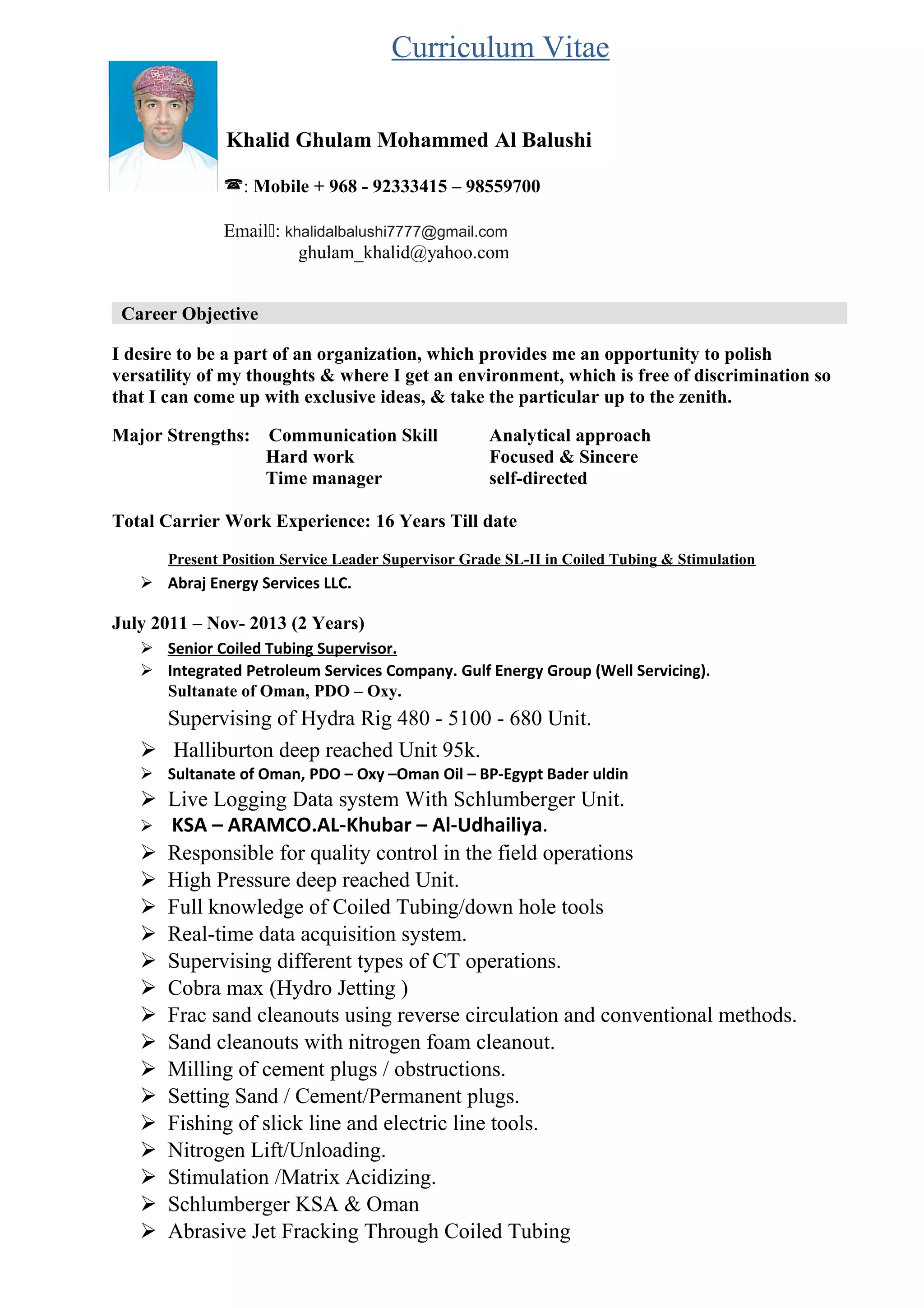 Khalid Update Curriculum 2015 | DOC