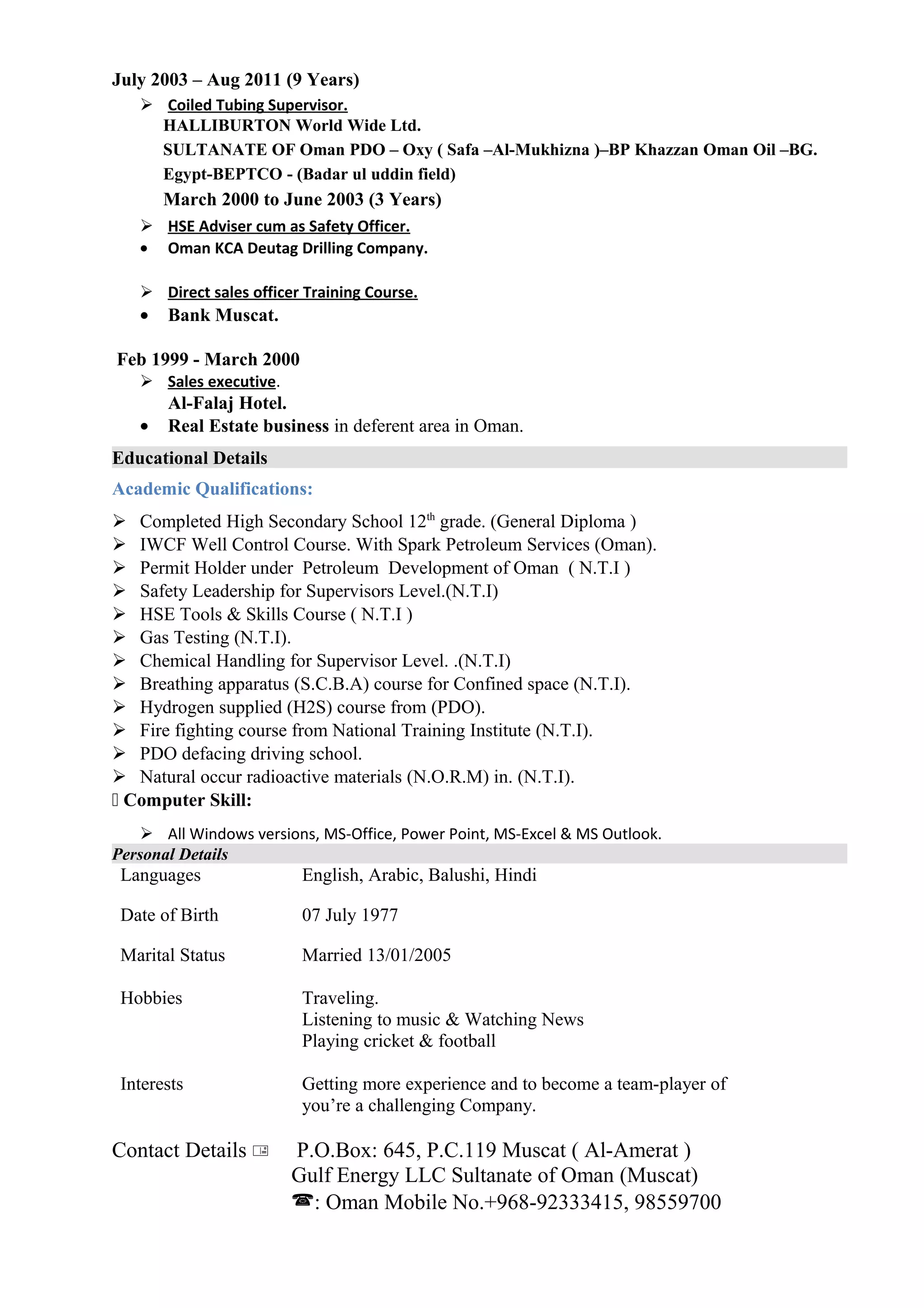 Khalid Update Curriculum 2015 | DOC