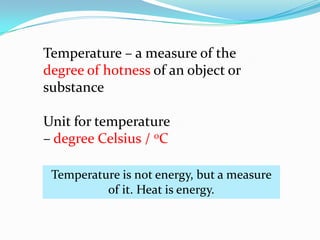 C7 heat as a form of energy | PPTX