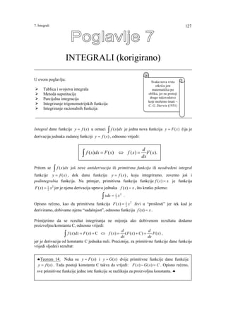 C7 integrali | PDF