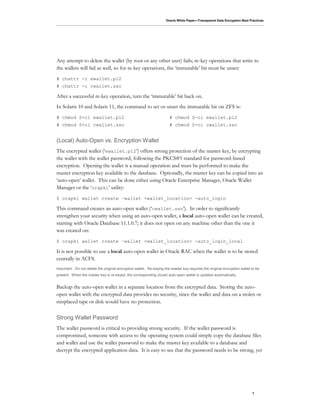 Oracle advance security transparent data encryption best practices | PDF