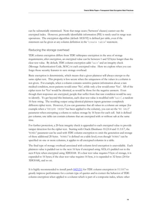 Oracle advance security transparent data encryption best practices | PDF