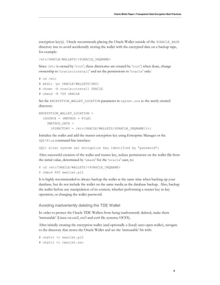 Oracle advance security transparent data encryption best practices | PDF