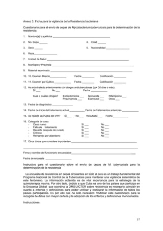 Comprehensive National Tuberculosis Control Program Manual and ...