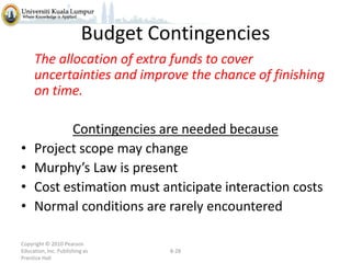 Project Management C8 -cost_estimation_and_budgeting | PDF